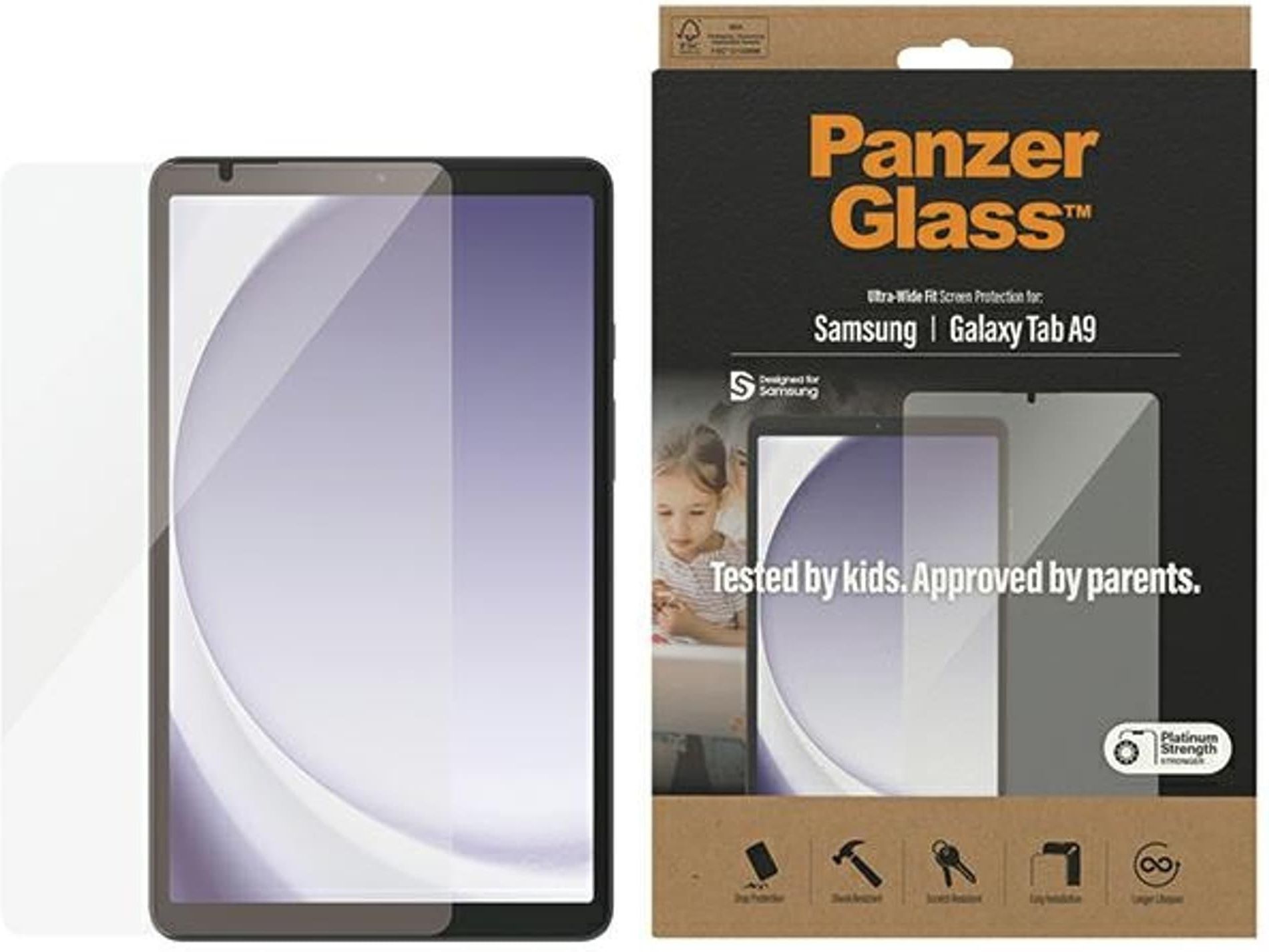 Panzerglass Ultra Wide Fit Sam Tab A9 Screen Protection 7344 - Opinie i ceny na Ceneo.pl