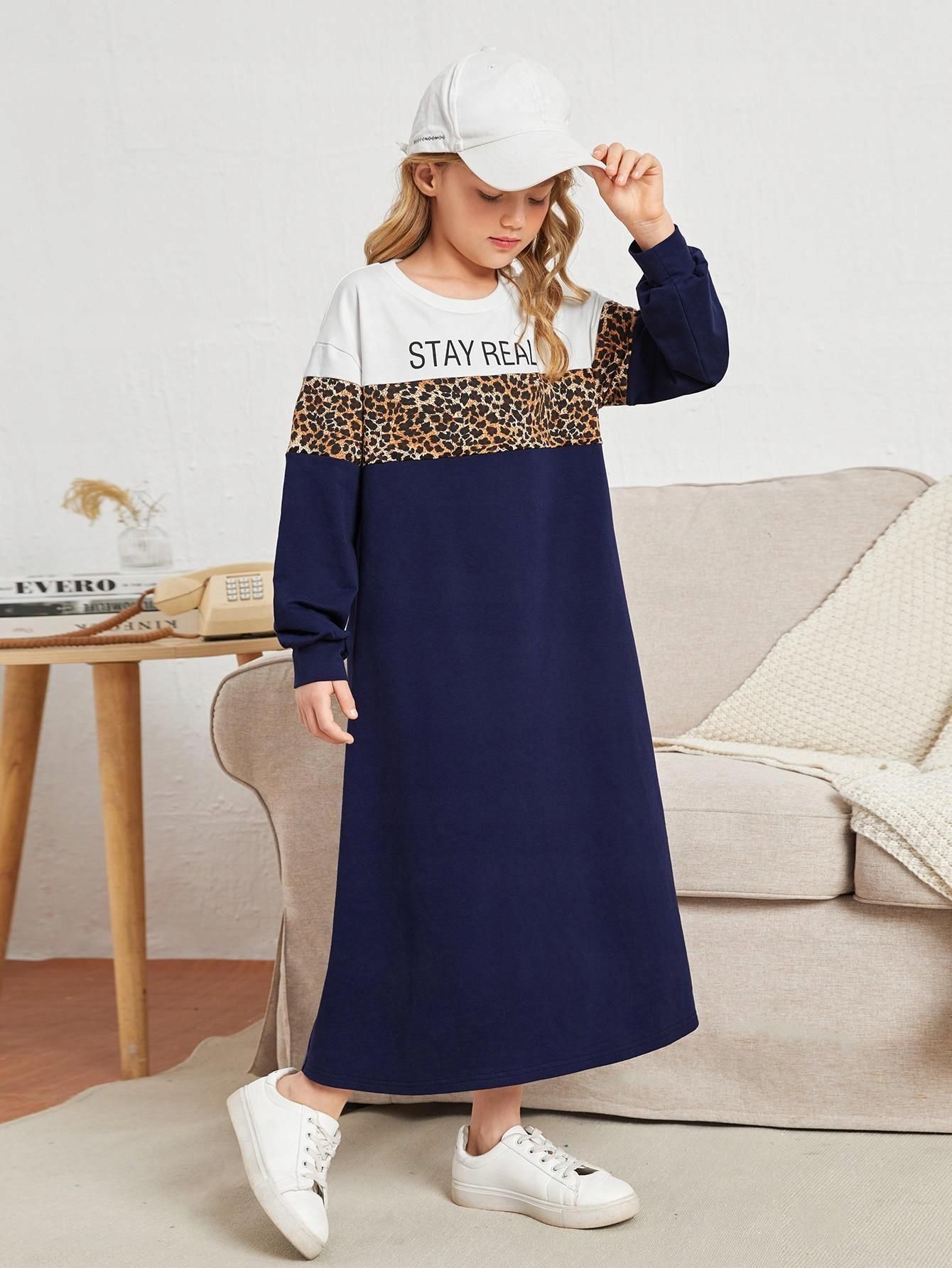 Maxi Zwierzęcy Wzór 140 EC25220 *shein Dresowa Sukienka - Ceny i opinie - Ceneo.pl