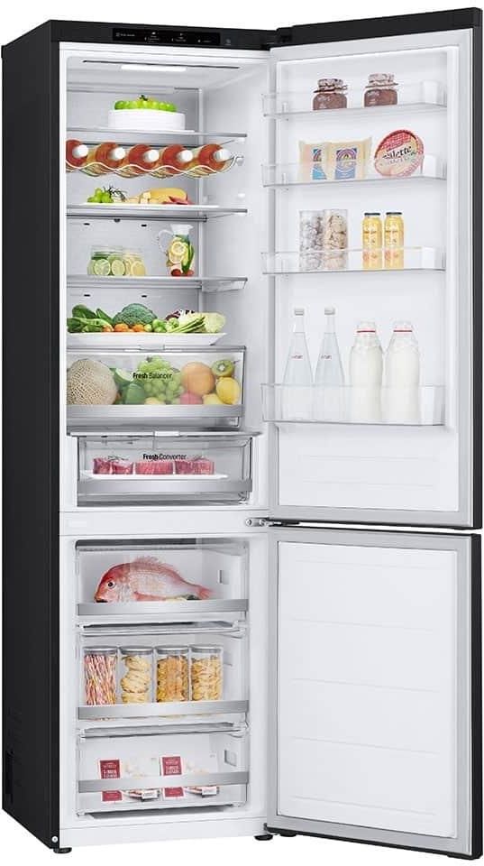Lodówka Lg GBV7280AEV z zamrażalnikiem dolnym 203 cm Czarna od 4689,00 ...