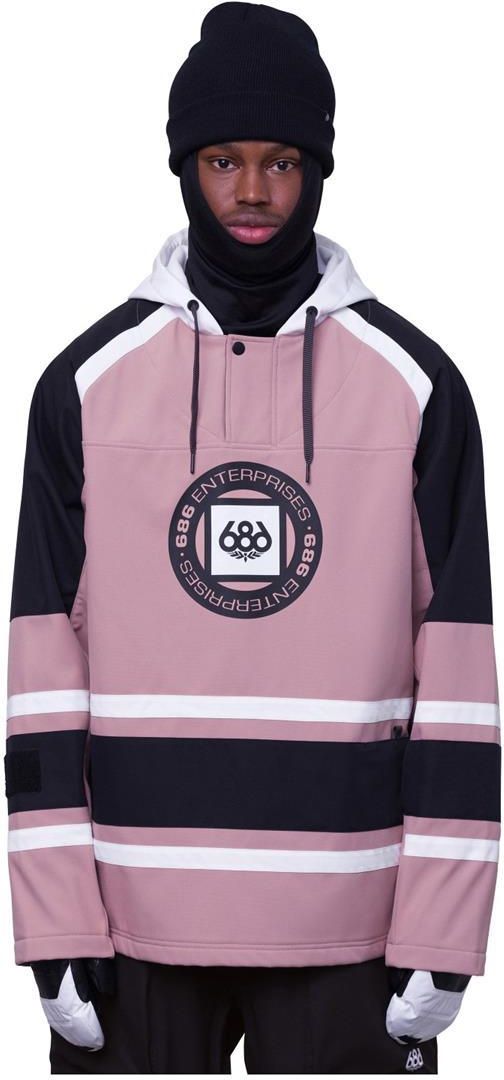 Bluza 686 - Mens Waterproof Slapshot Hoody Dusty Mauve Colorblock (DMCB ...