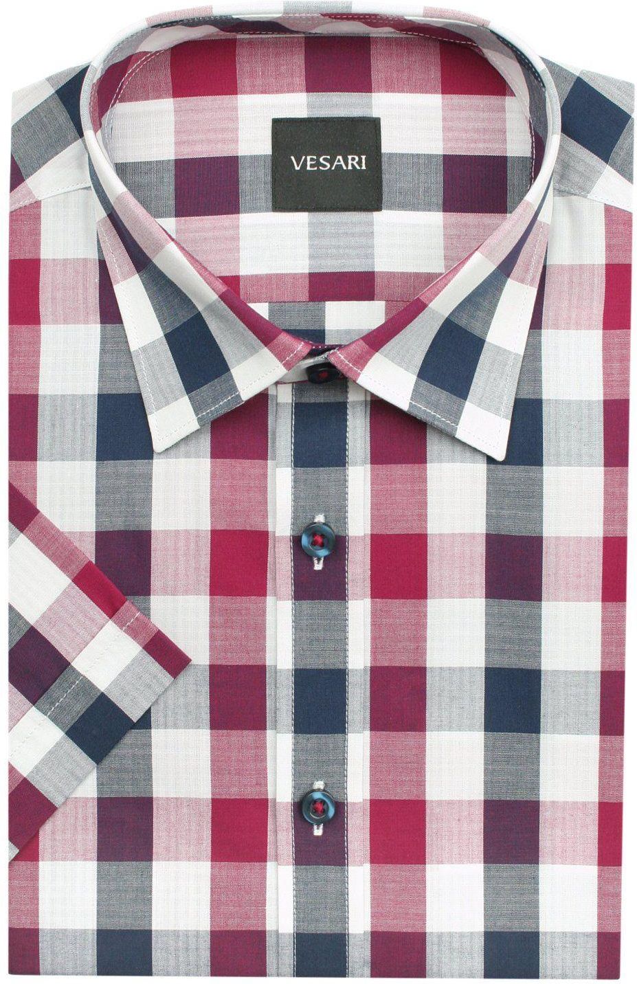 Koszula Vesari (Vistula) - Kr. Rękaw - w Dużą Kratę - Slim ...