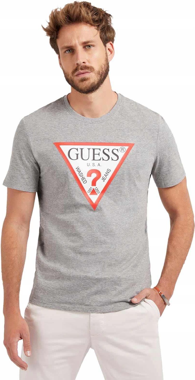 Guess Koszulka Męska Cn Ss Original Logo Gray r.XL - Ceny i opinie ...