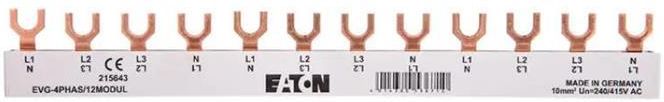 Eaton Szyna Łączeniowa 4P 63A 10Mm2 Widełkowa 3P+N 12 Mod Evg-4Phas/12Modul - Opinie i ceny na ...