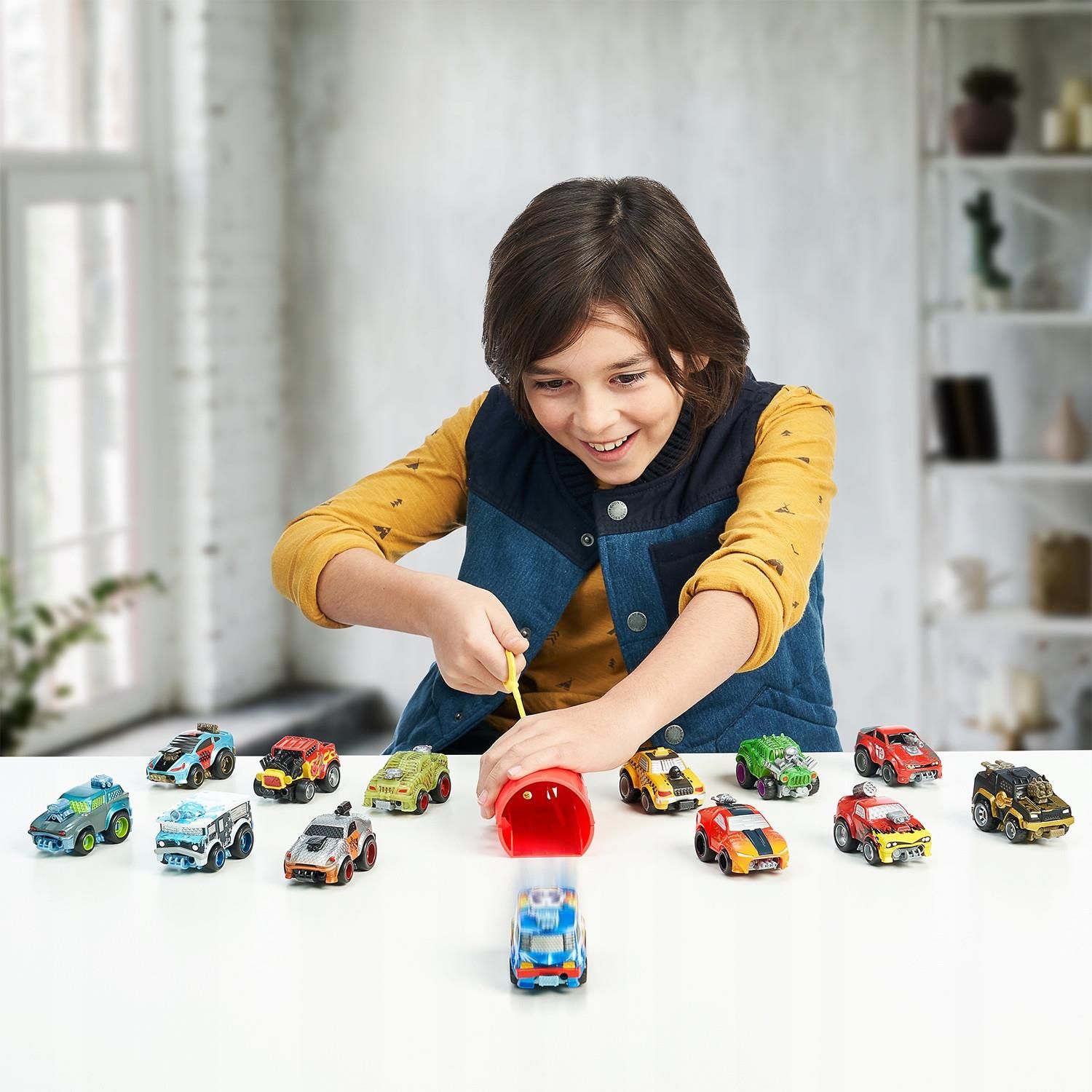 Tm Toys Auto Samochodziki Zabawka Wytrzymałe Duża Policja 6 Małych ...