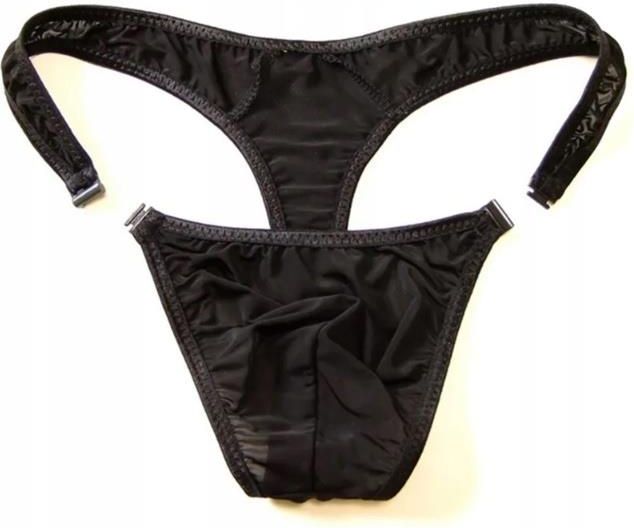 Stringi męskie z odczepianym frontem czarne XL - Ceny i opinie - Ceneo.pl