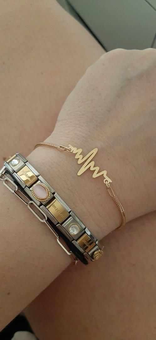 Artwings Złota Bransoletka Linia Serca Życia Celebrytka 925 - Ceny i ...