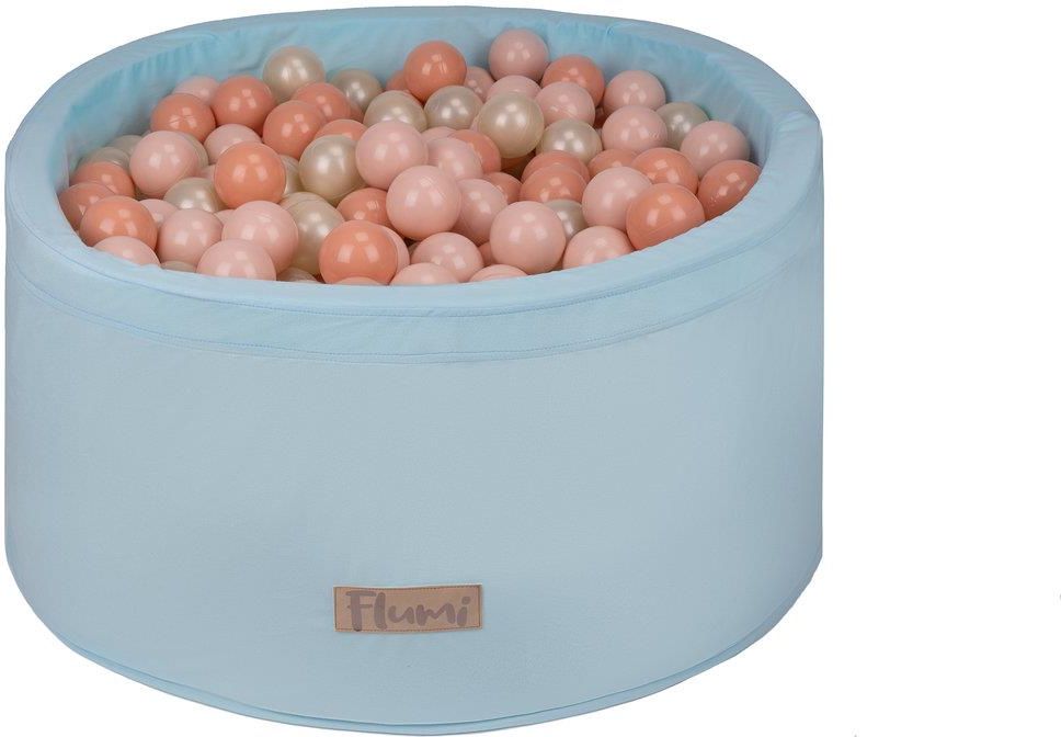 Flumi Suchy Basen Błękitny + 200 Piłek Brzoskwiniowe J.Złote C ...