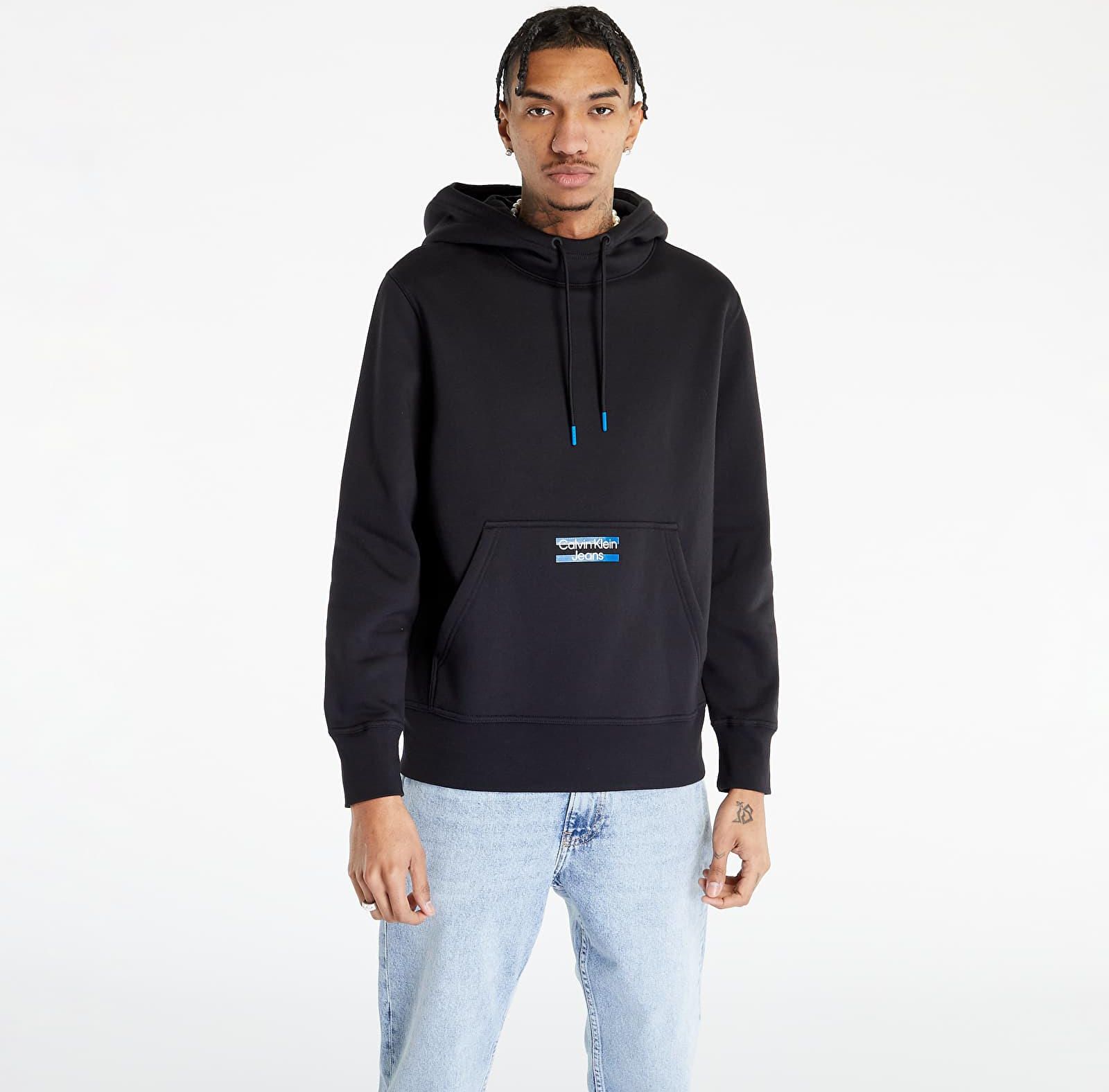 Calvin Klein Jeans Transparent Stripe Hoodie Black - Ceny i opinie ...