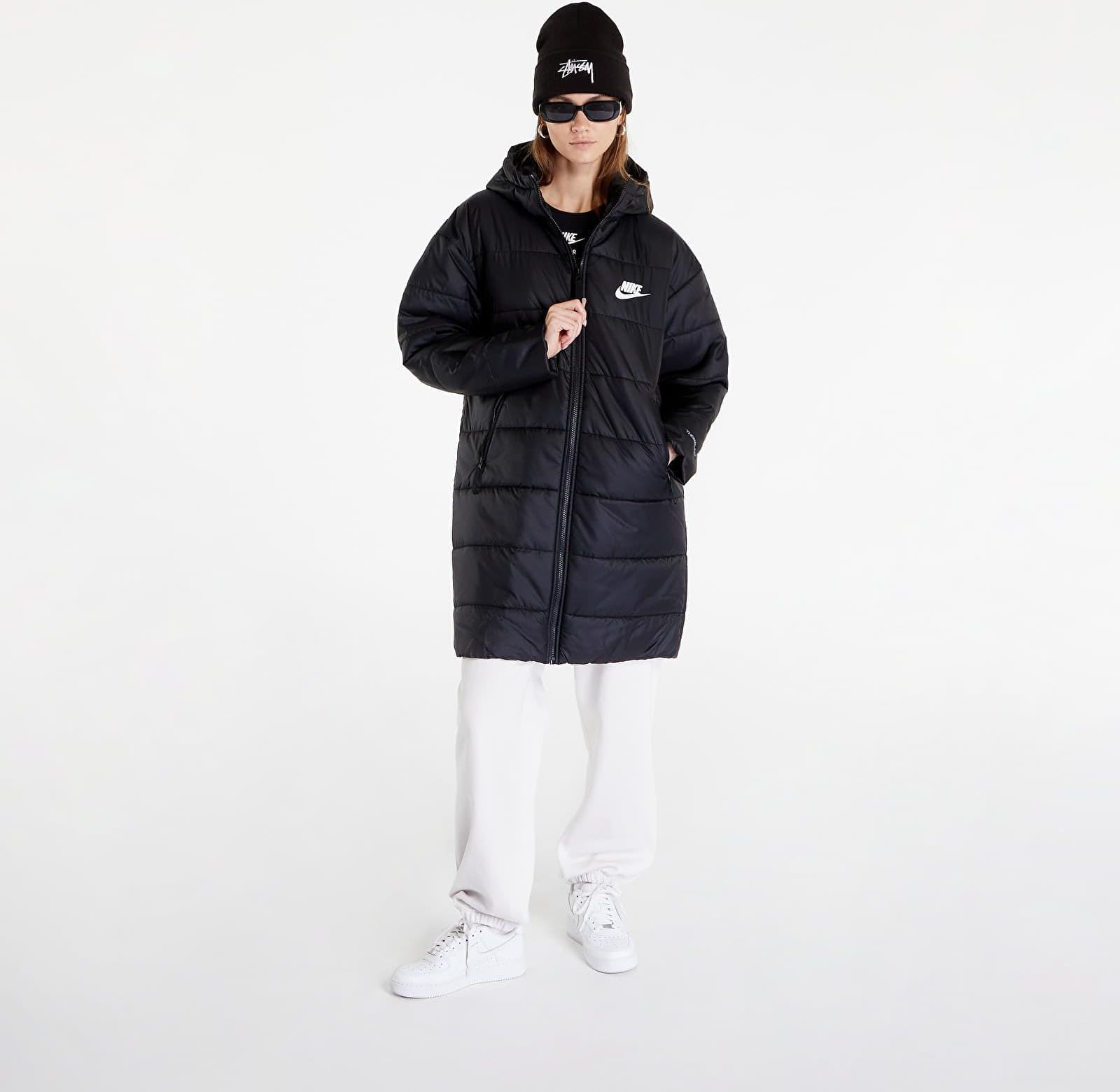 Nike Sportswear Therma-FIT Repel Women's Synthetic-Fill Hooded Parka Black - Ceny i opinie ...