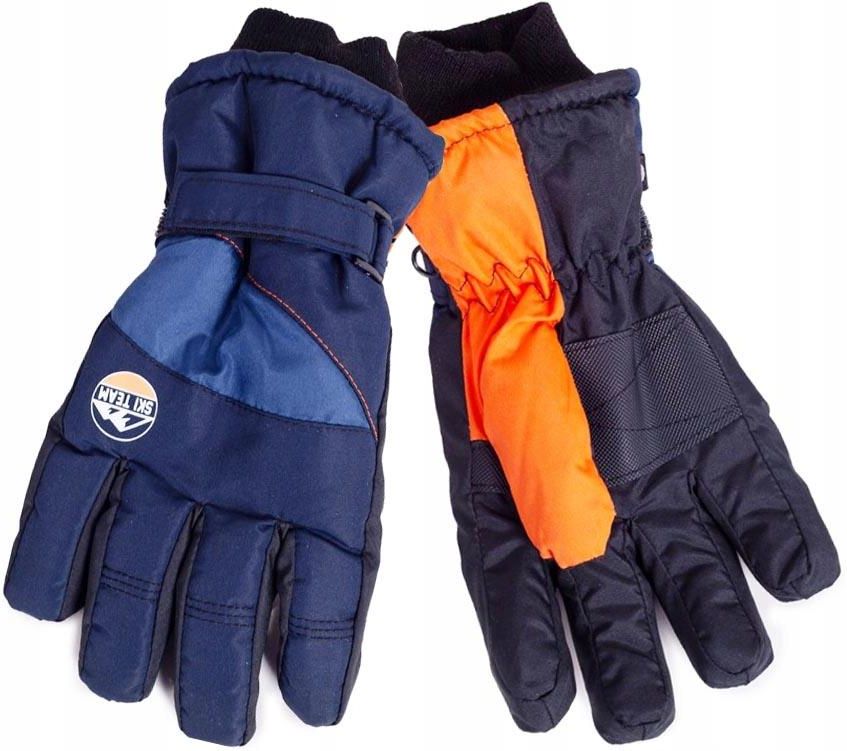 16 Rękawiczki dziecięce Narciarskie zima narty śnieg pięciopalcowe ...