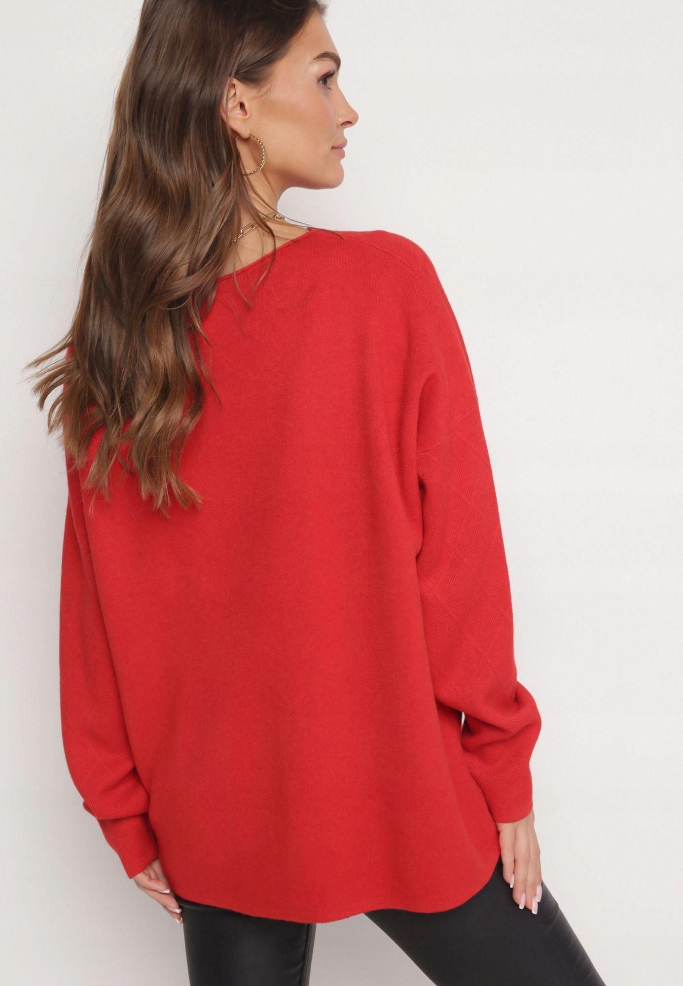 Born2Be Czerwony Sweter damski XL/XXL Zima - Ceny i opinie - Ceneo.pl