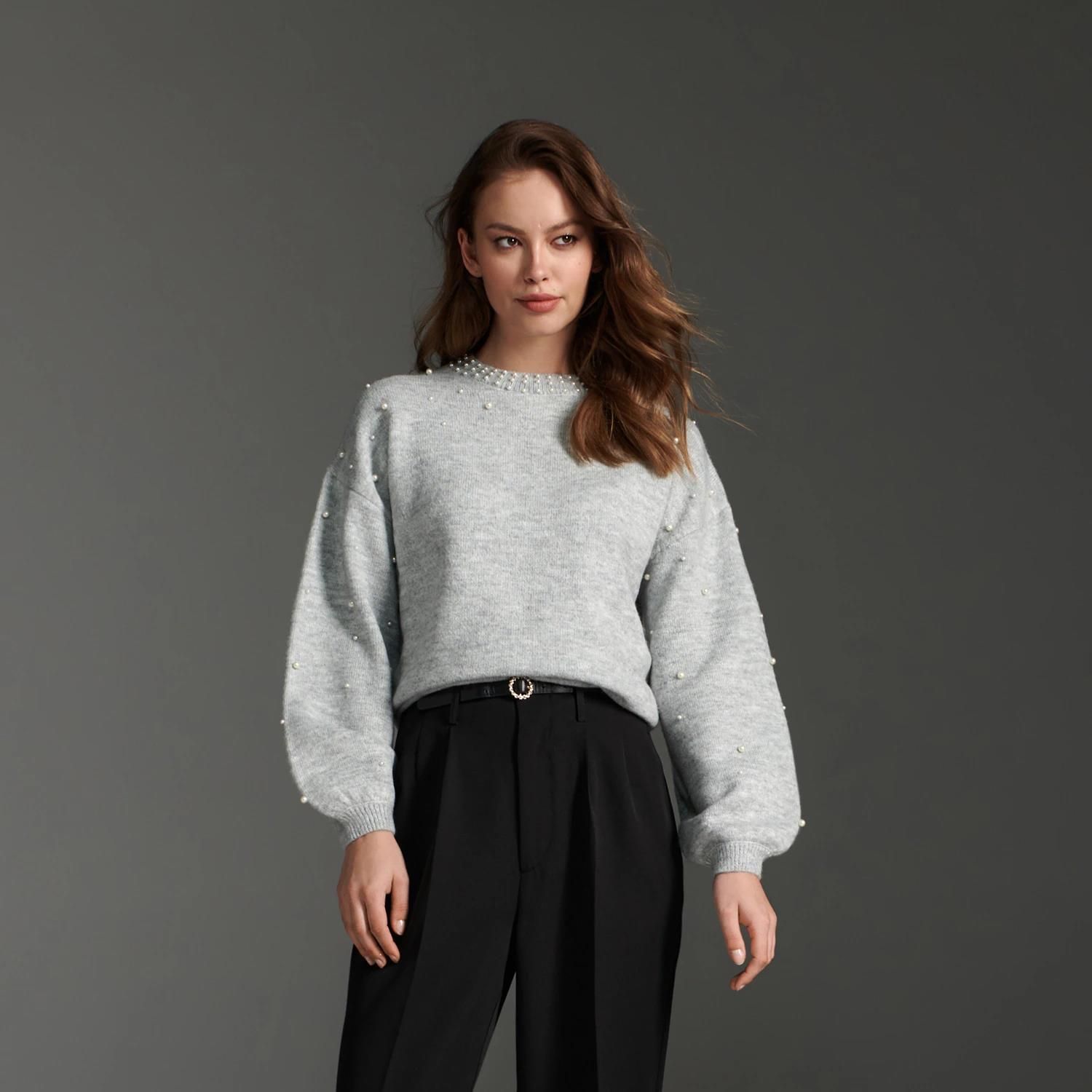 Sinsay - Sweter z miękkiej dzianiny - Szary - Ceny i opinie - Ceneo.pl