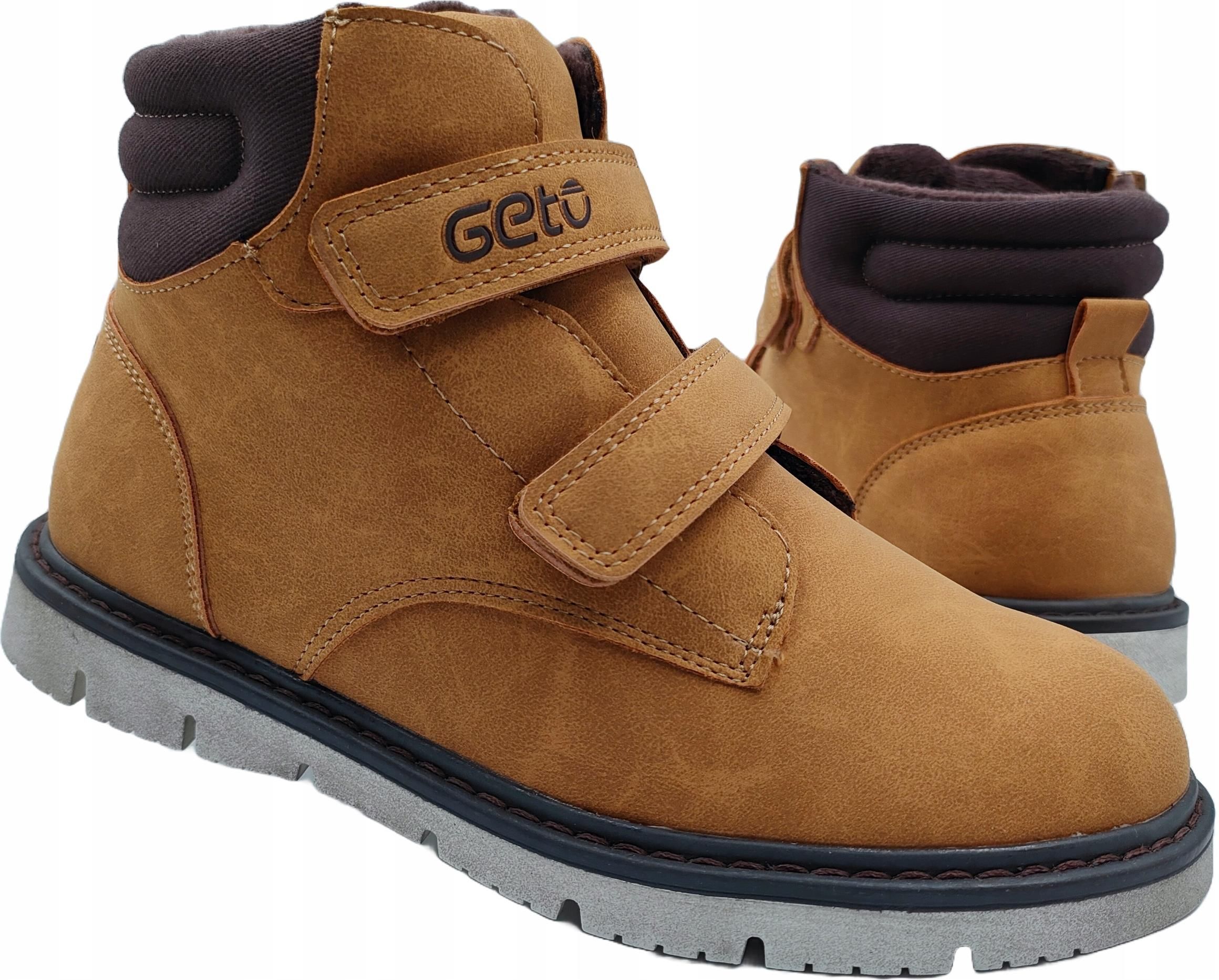 Buty Zimowe Chłopięce Śniegowce Ocieplane Trzewiki wysokie Gelteo r. 33 ...