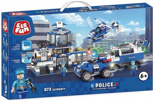 Elefun Klocki Zestaw Komisariat Policji 873El. - ceny i opinie - Ceneo.pl