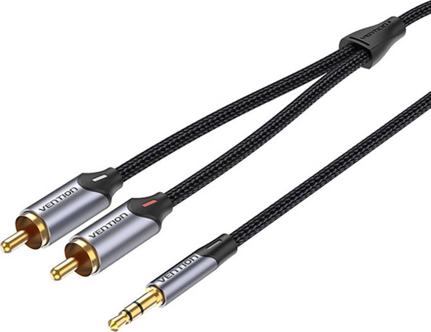 Vention 2x RCA (Cinch) jack do 3.5mm 10m (szary) (BCNBL) - Opinie i ...