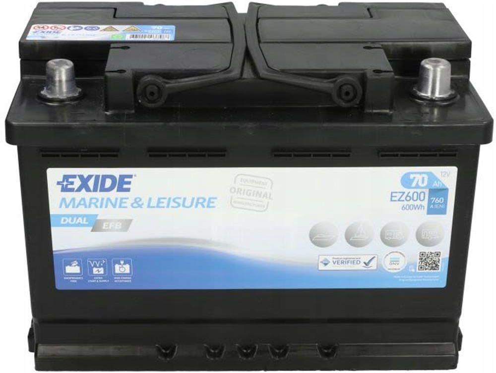 Exide12V 70Ah/720A Dual Efb; Marine/Rv P+ - Opinie i ceny na Ceneo.pl