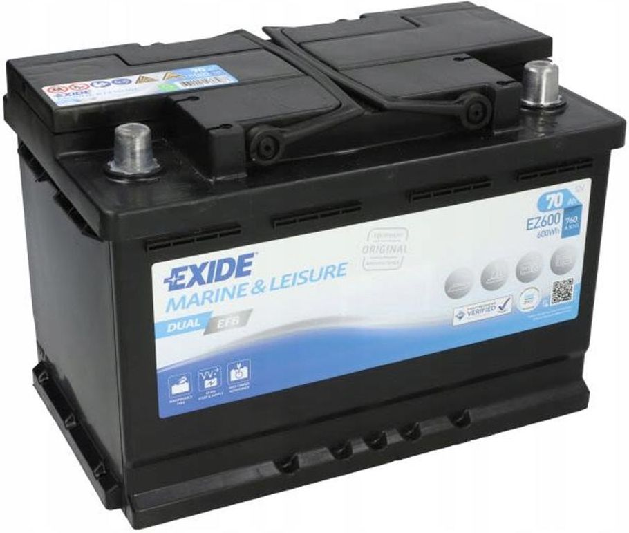 Exide12V 70Ah/720A Dual Efb; Marine/Rv P+ - Opinie i ceny na Ceneo.pl