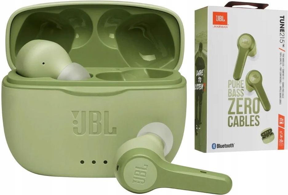 Słuchawki JBL Tune 215 Zielony - Opinie i ceny na Ceneo.pl