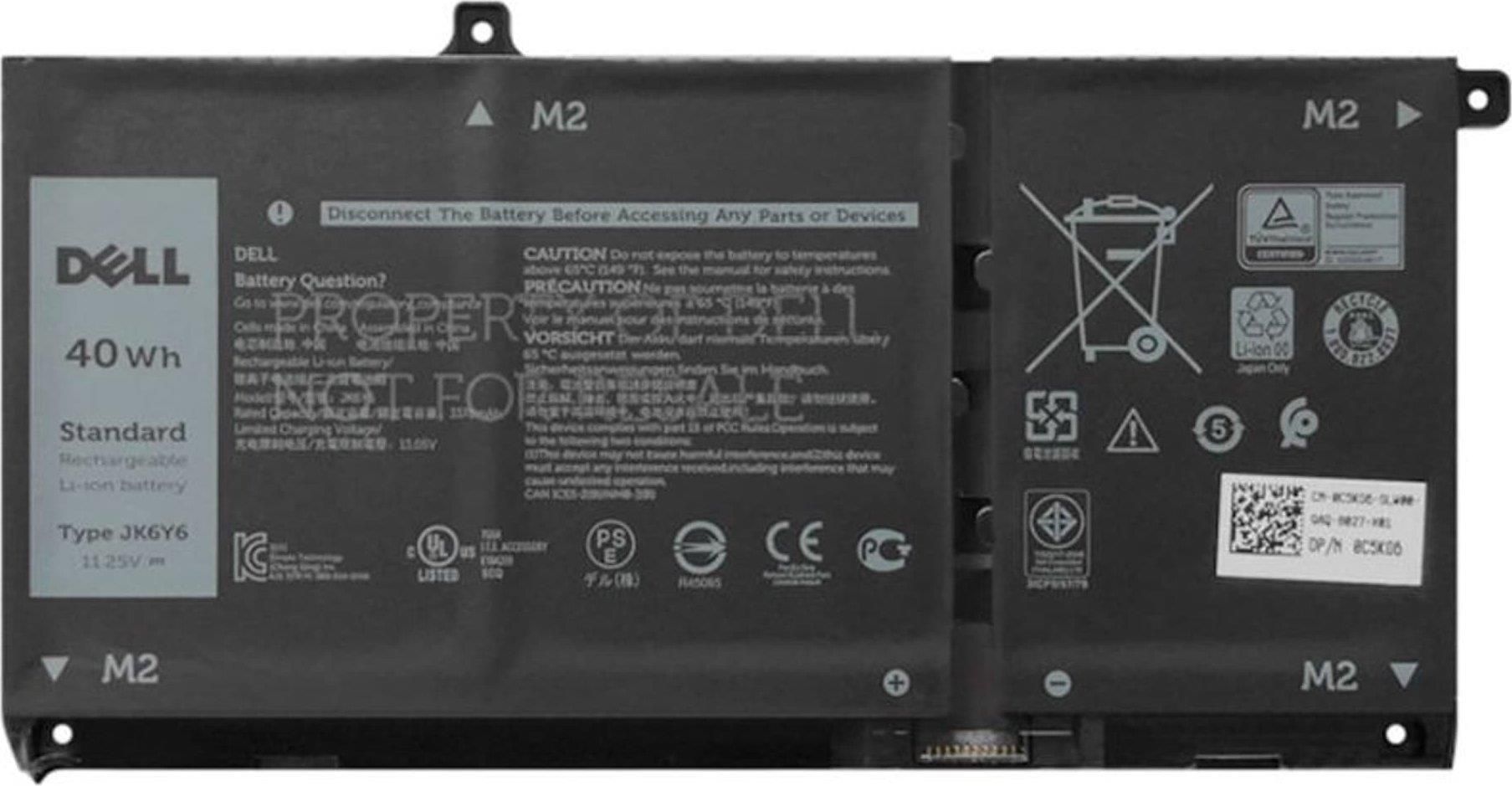 Bateria do laptopa Dell 40WHR, 3 Cell, (CF5RH) - Opinie i ceny na Ceneo.pl