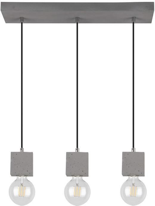 Spot Light Strong Square Lampa Wisząca 3xE27 Max.60W Szary/Czarny/W ...