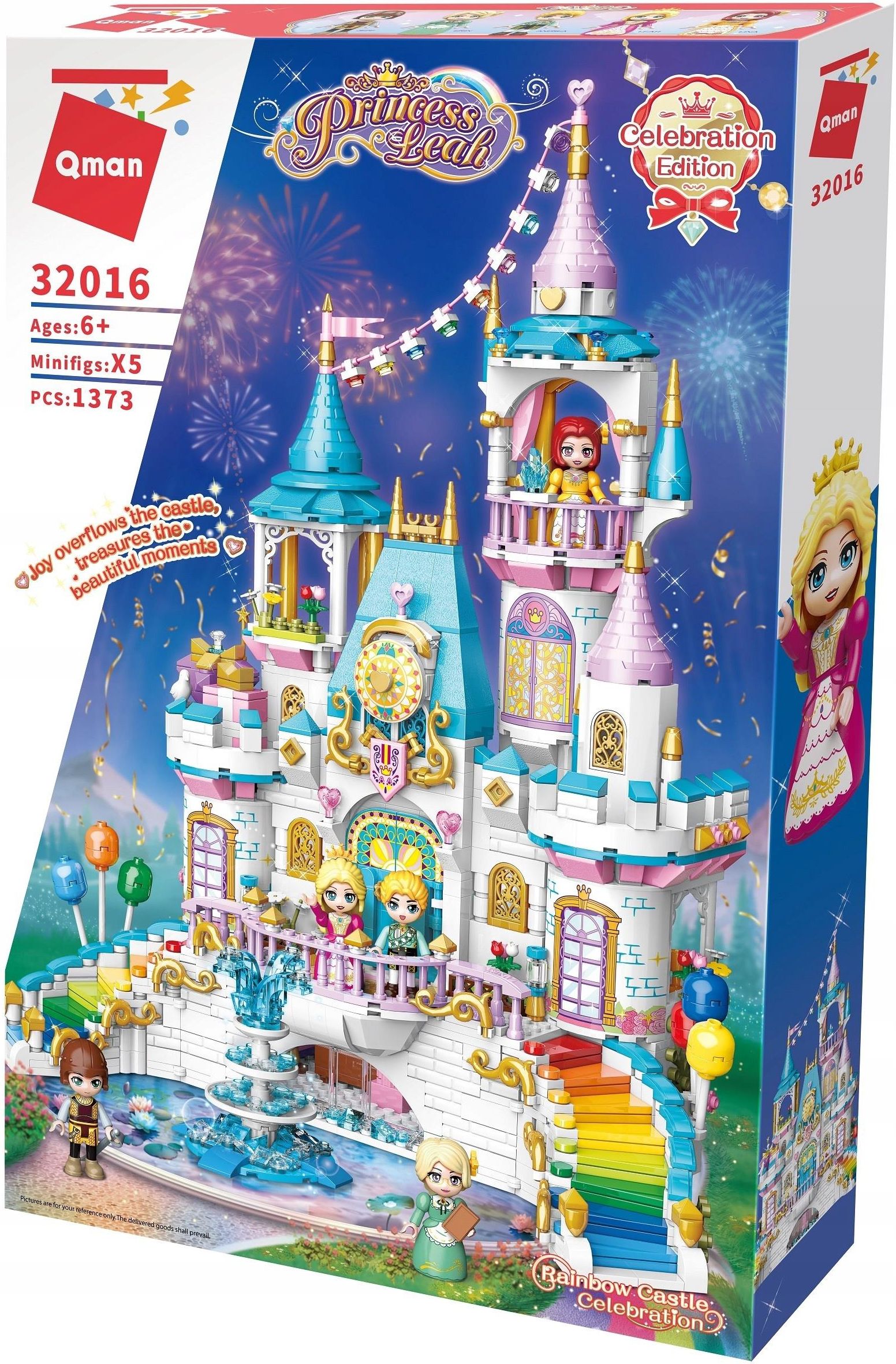 Qman Zamek Rainbow Klocki Tęczowy Pałac 1373El. - ceny i opinie - Ceneo.pl