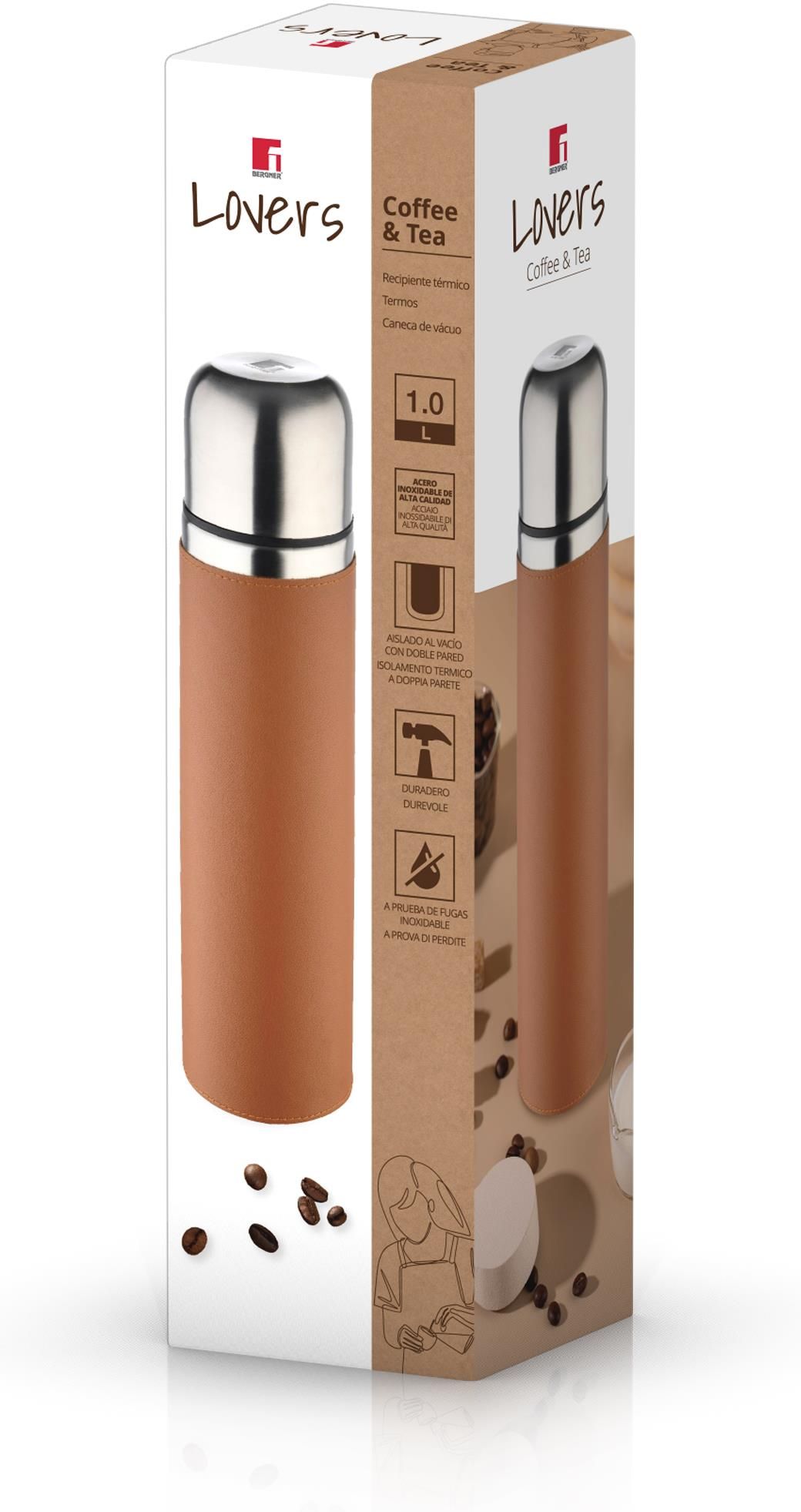 Bergner Pojemny Termiczny Termos 1L Dlugo Trzyma Ciepło - Ceny i opinie ...