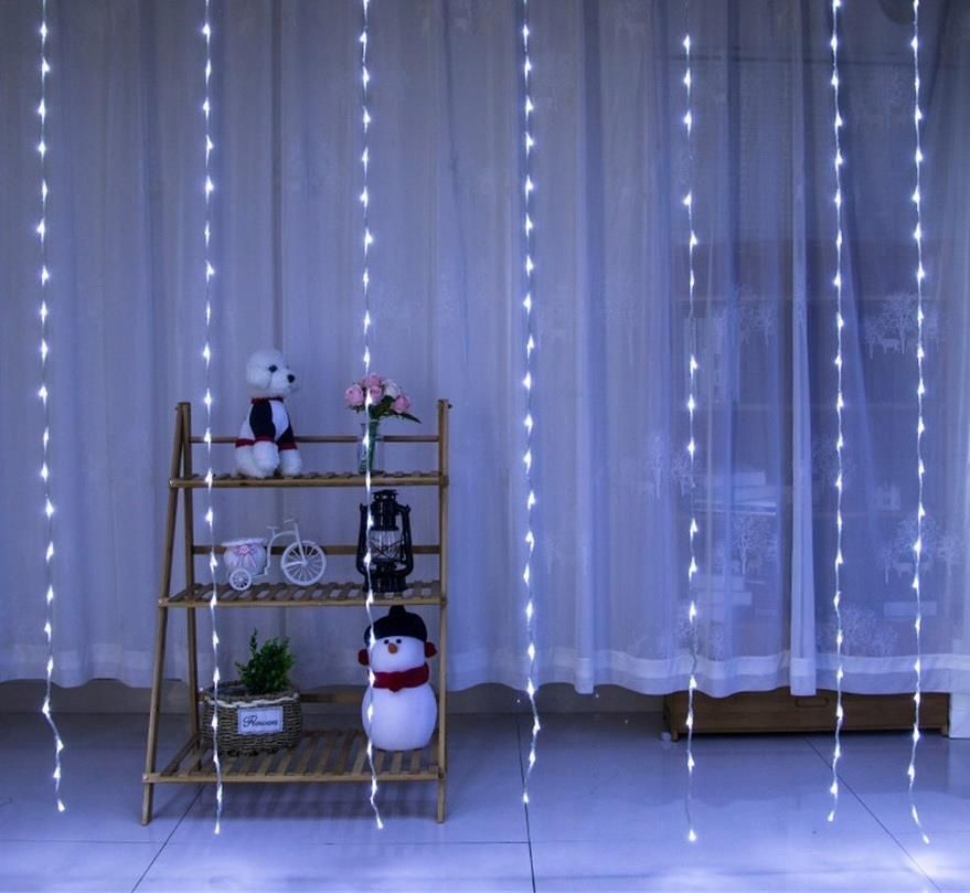 Hurtnet Kurtyna Świetlna Led Lampki Na Okno Druciki Sople Pilot Biały ...