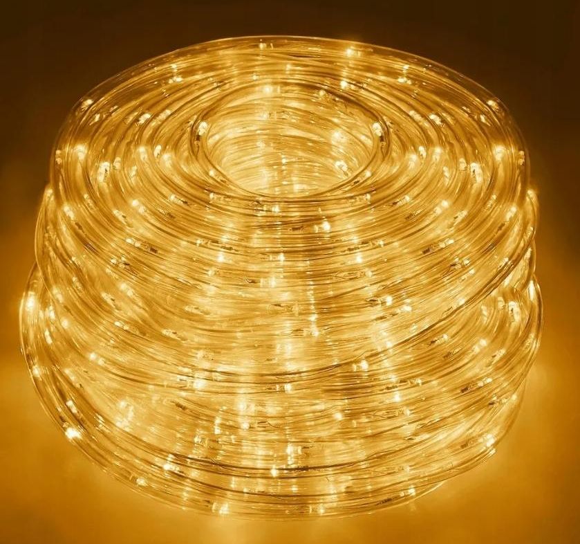 Hurtnet Wąż Świetlny Zewnętrzny Led Biały Ciepły 20M Lampki Żółty ...