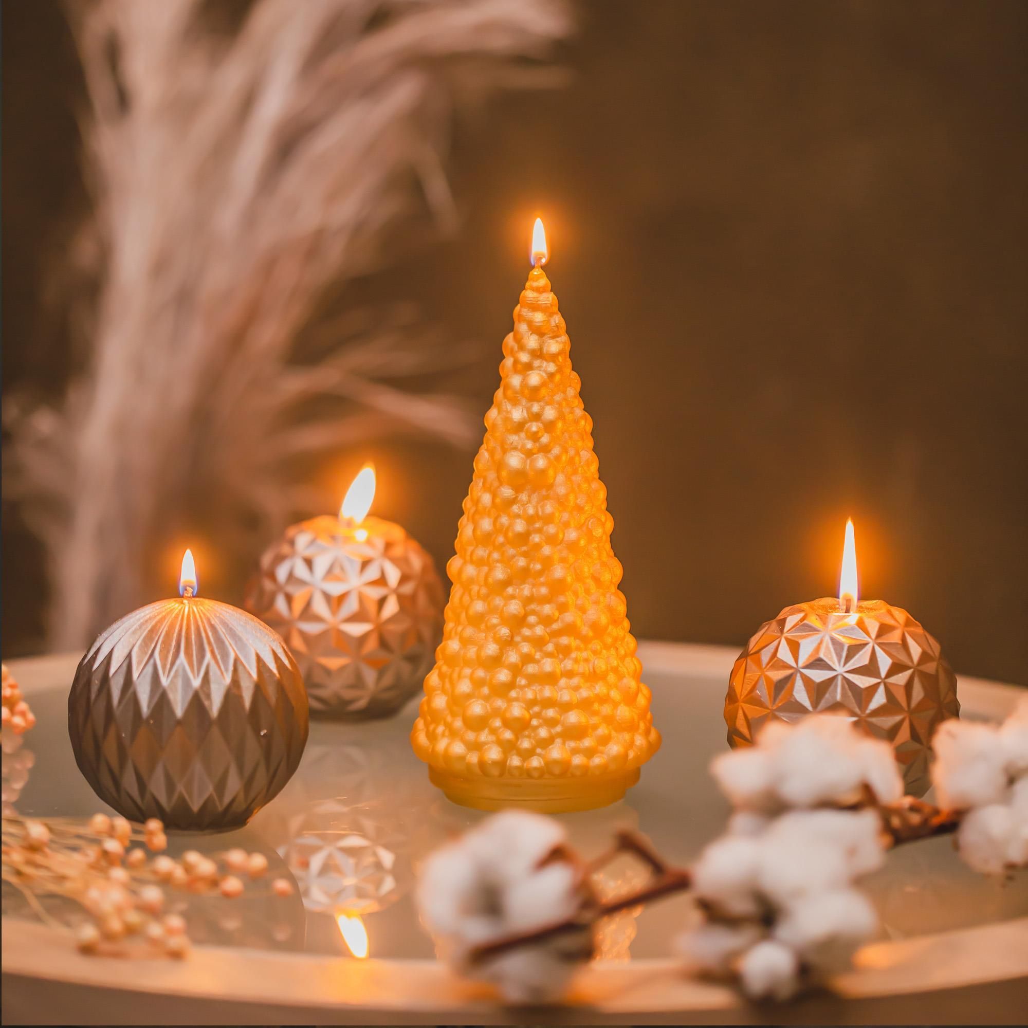Candellana Świeca Świąteczna Christmass Tree Choinka 35H Palenia ...