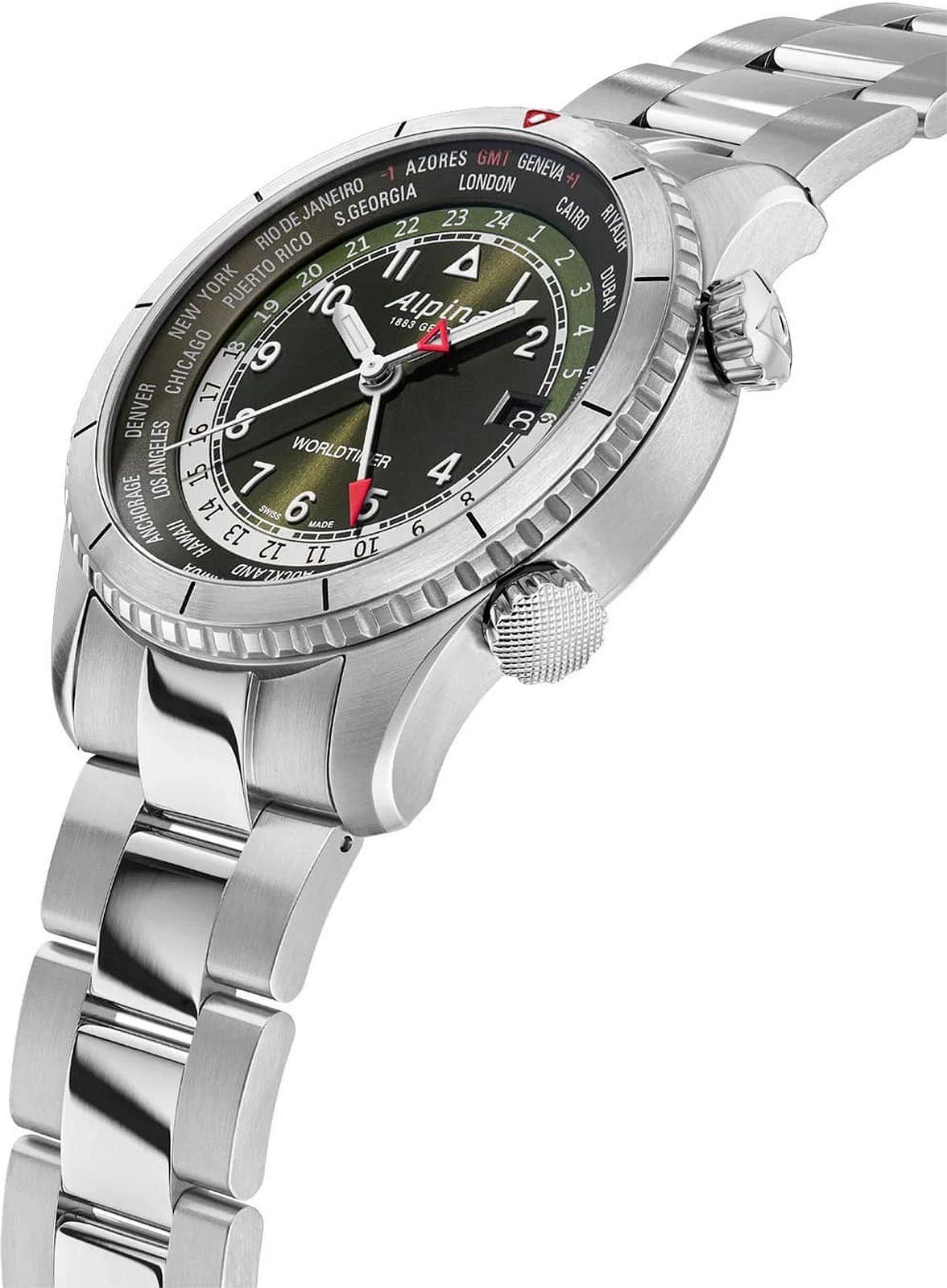 Alpina AL-255GR4S26B Startimer Pilot Worldtimer - Zegarki Męskie - Ceny ...