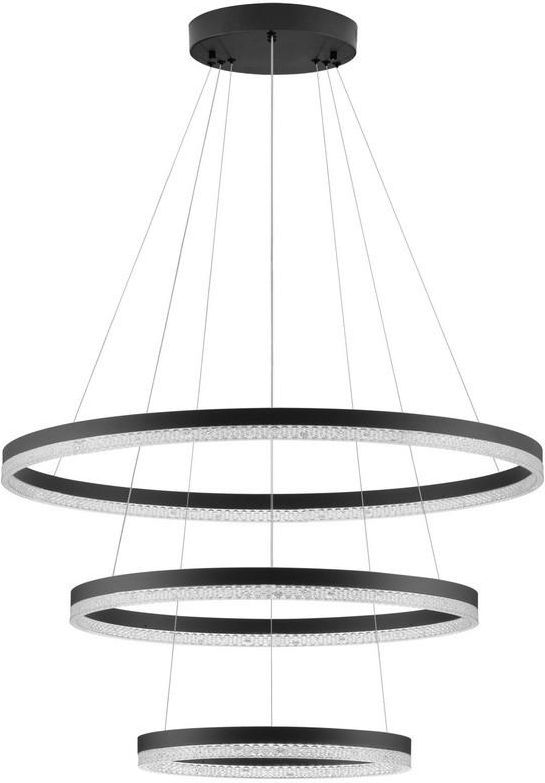 Luces Exclusivas Acacio Wisząca Nowoczesna Czarny 1Xled Max 97W 3000K ...