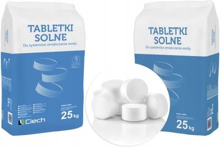 Ciech Sól W Tabletkach Do Systemów Zmiękczania Wody 25Kg SOLTAB ...