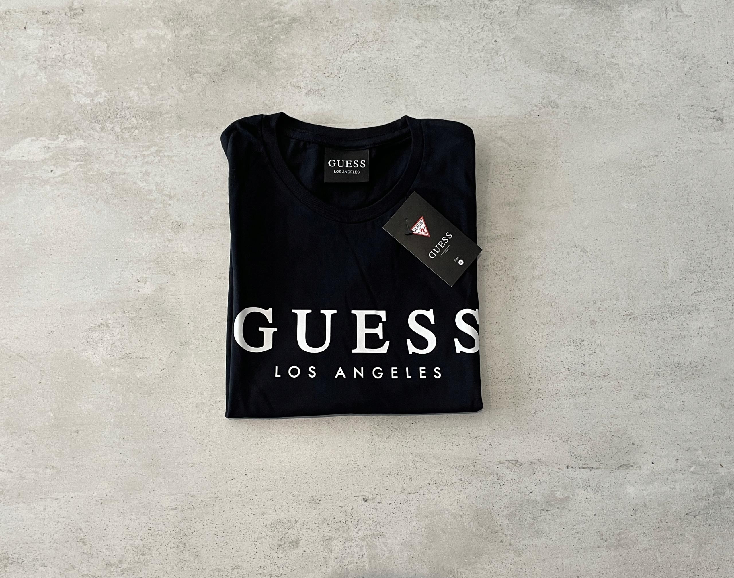 Koszulka damska T-shirt Guess Los Angeles Czarna DLA DZIEWCZYNY, HIT S ...