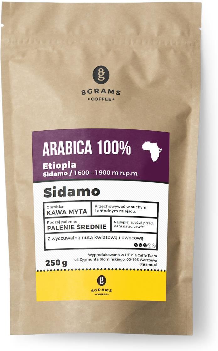 Kawa 8Grams Etiopia Sidamo Ziarnista 250g - Ceny i opinie - Ceneo.pl
