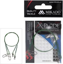 Mikado Przypon Stalowy Z Krętlikiem I Agrafką (Fs) 15Cm/15Kg Zielony Op.2Szt. (ICMIKZG11041 ...