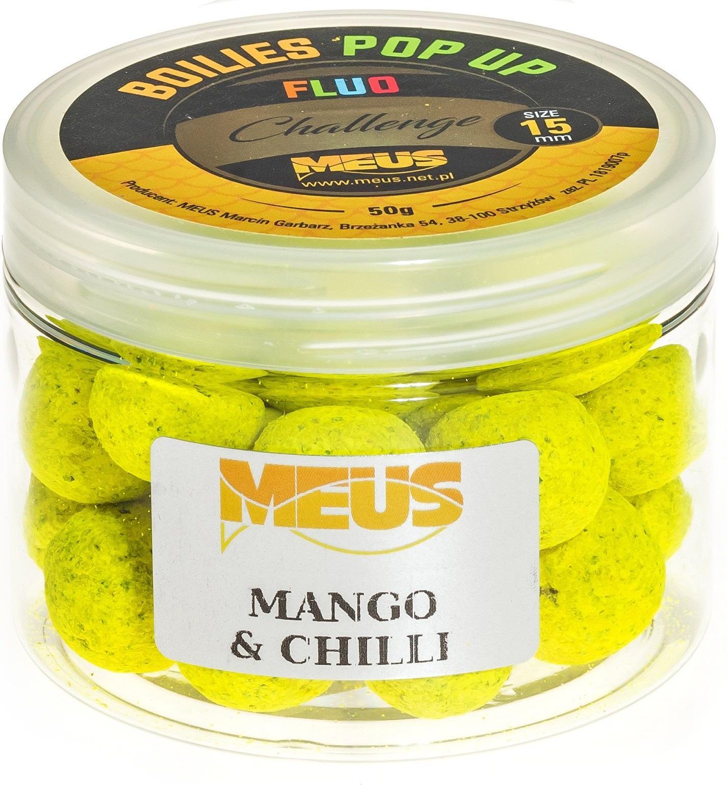 Meus Kulki Fluo Pop Up 15Mm Mango Chilli (ICCMKPCH15MCH) - Ceny i ...