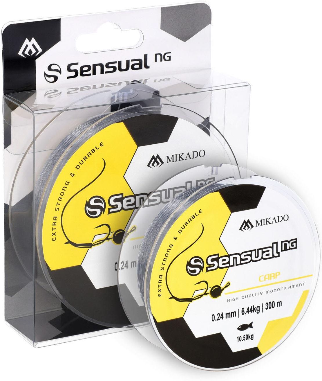 Mikado Żyłka Sensual N.g. Carp 0.38Mm/25Kg/300M Transparentna Op.1Szp. (ICMIKZSN100300038 ...