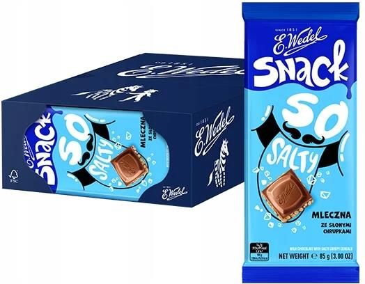 E.Wedel E. Wedel 19 X Czekolada Mleczna Snack Salty 85g - Ceny i opinie ...