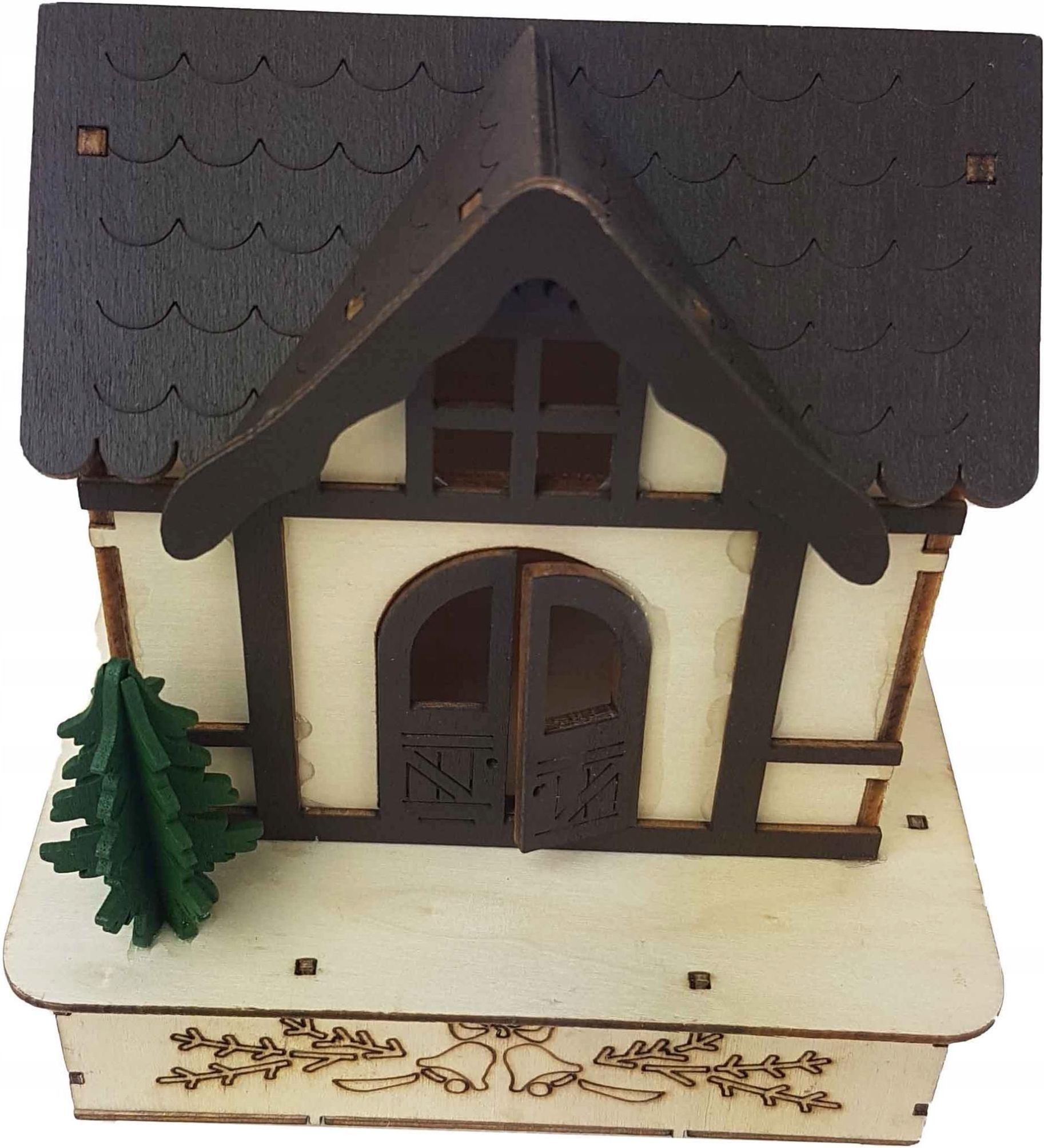 Vershold Domek Drewniany Led Świąteczny Klimat 11351287741 - Opinie i ...