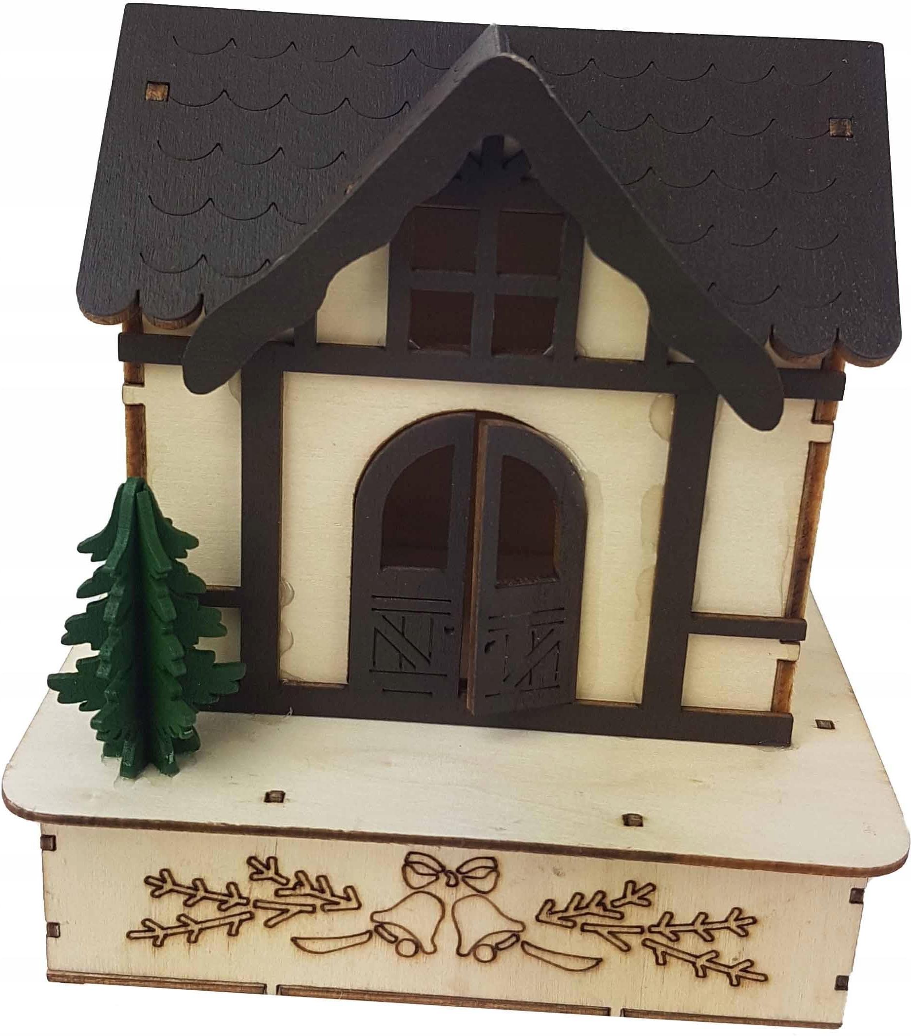 Vershold Domek Drewniany Led Świąteczny Klimat 11351287741 - Opinie i ...