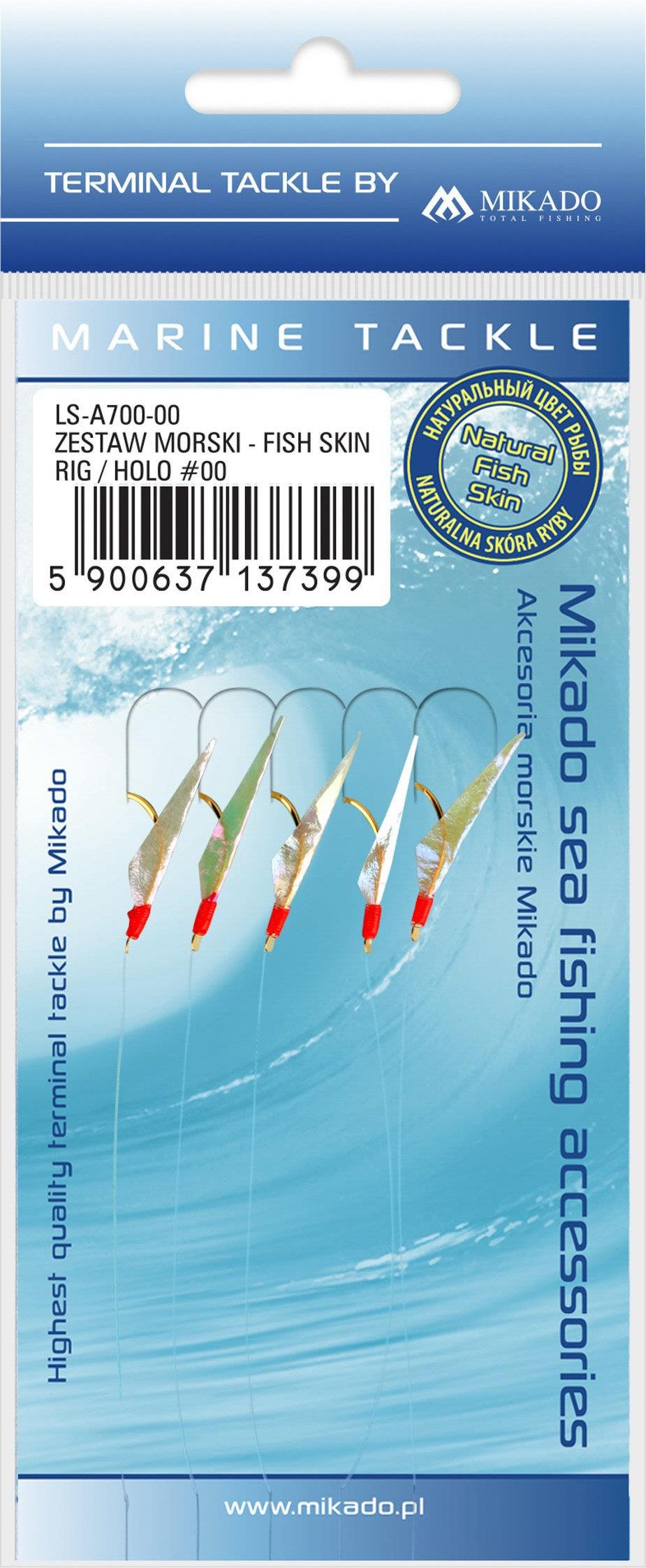 Mikado Zestaw Morski Fish Skin Rig Holo #00 Op.1Kpl. (ICMIKLSA70000 ...