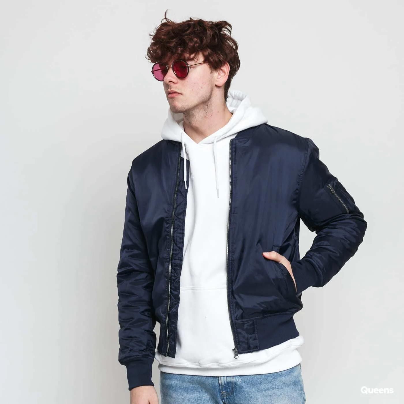 Urban Classics Basic Bomber Jacket Navy - Ceny i opinie - Ceneo.pl