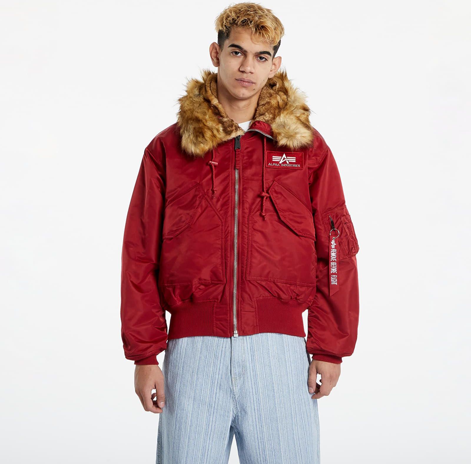 Alpha Industries 45P Hooded Custom Dark Red - Ceny i opinie - Ceneo.pl