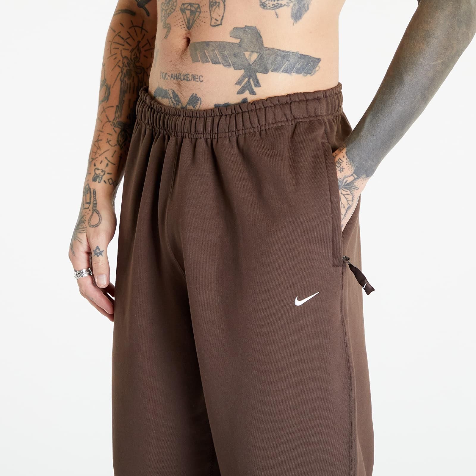 Nike Solo Swoosh Men's Fleece Pants Baroque Brown/ White - Ceny i ...
