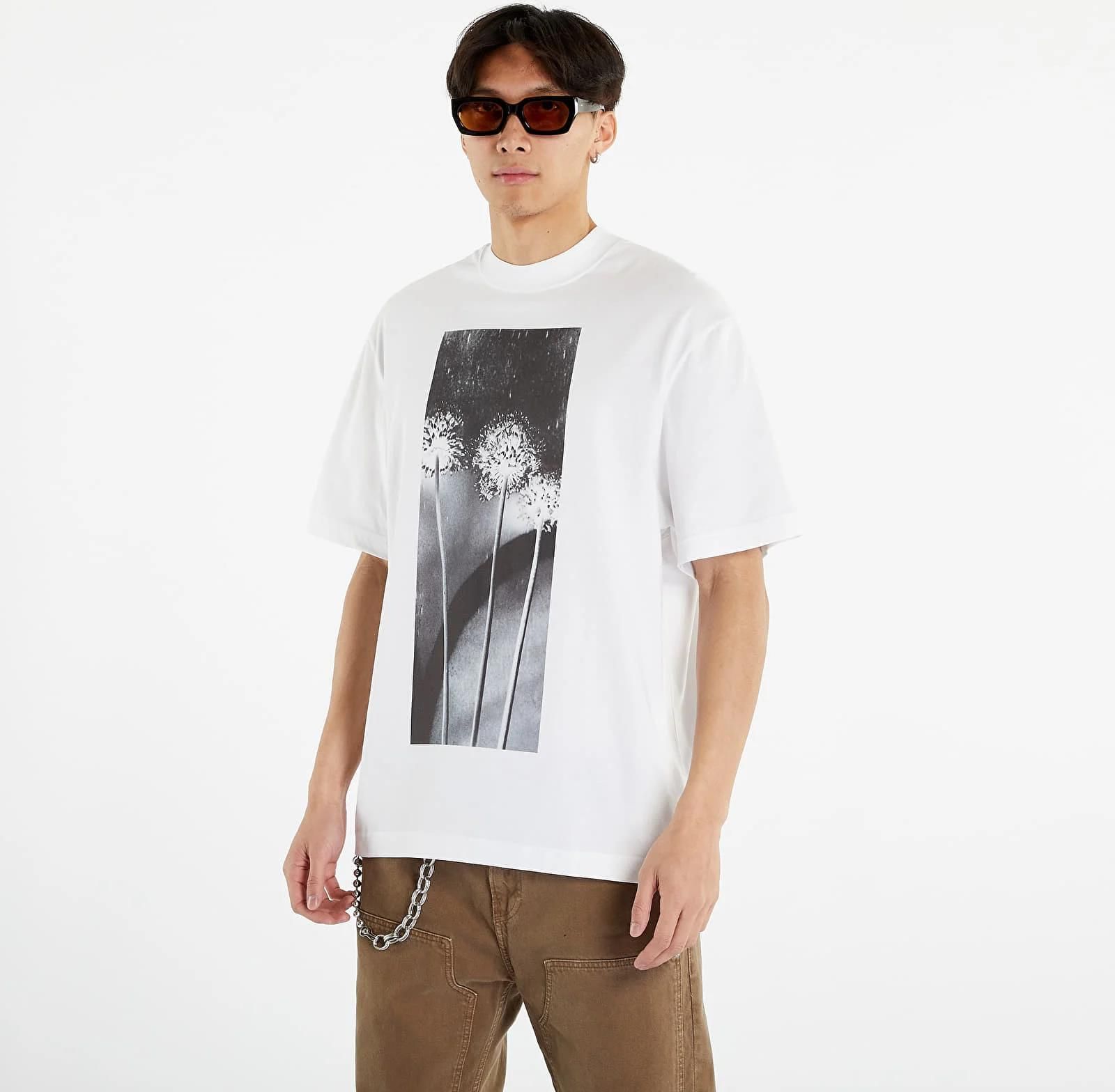 CALVIN KLEIN JEANS Flower Graphic Tee Bright White - Ceny i opinie ...