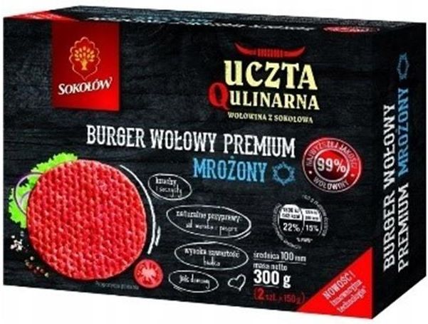 Sokołów Zestaw Burgery Wołowe Mrożone 2X150G - Ceny i opinie - Ceneo.pl