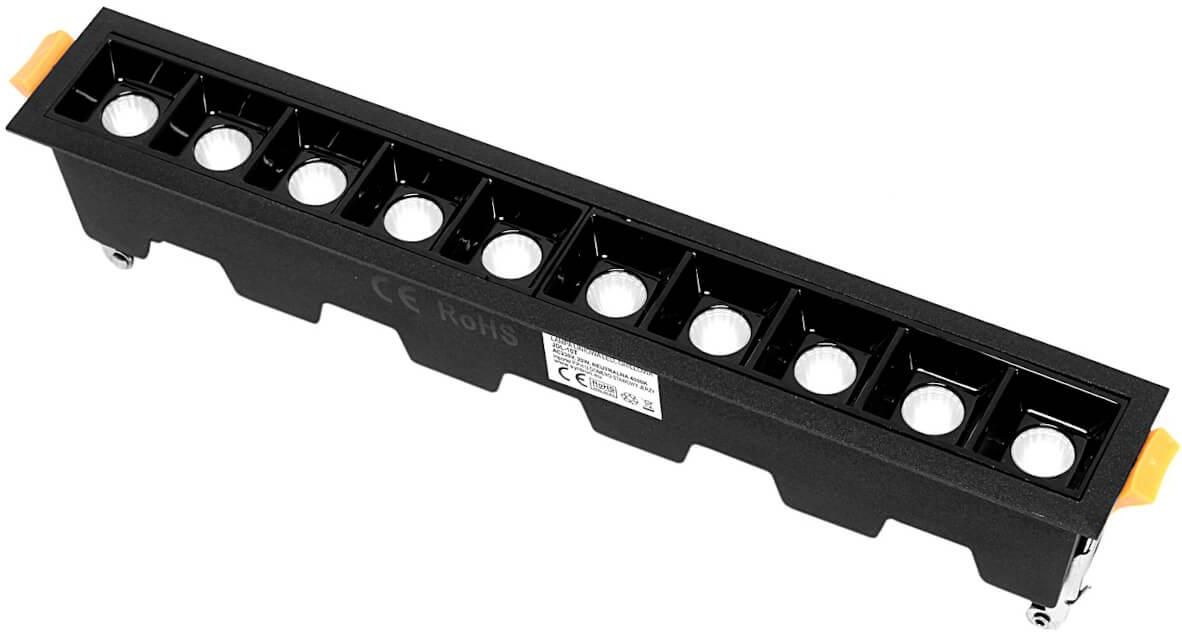 Domenoled Podtynkowa Lampa Sufitowa Domeno Led 20W 4000K Czarna (587 ...