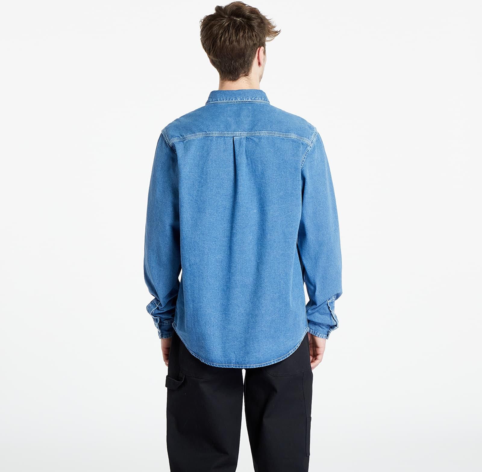 Carhartt WIP L/S Weldon Shirt Blue Heavy Stone Wash - Ceny i opinie ...
