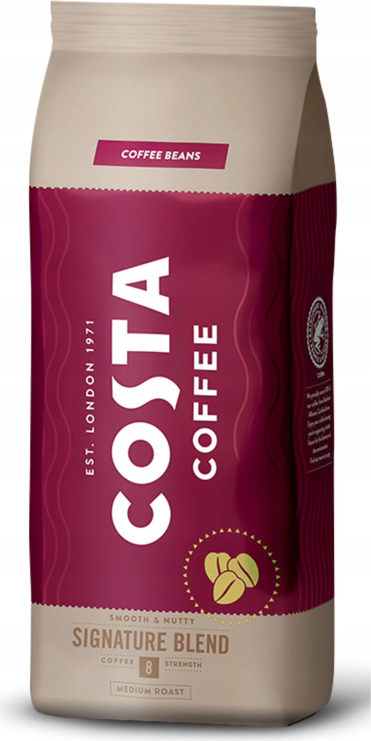 Kawa Costa Coffee Caffe Crema Blend Dark Ziarnista Signature Medium ...