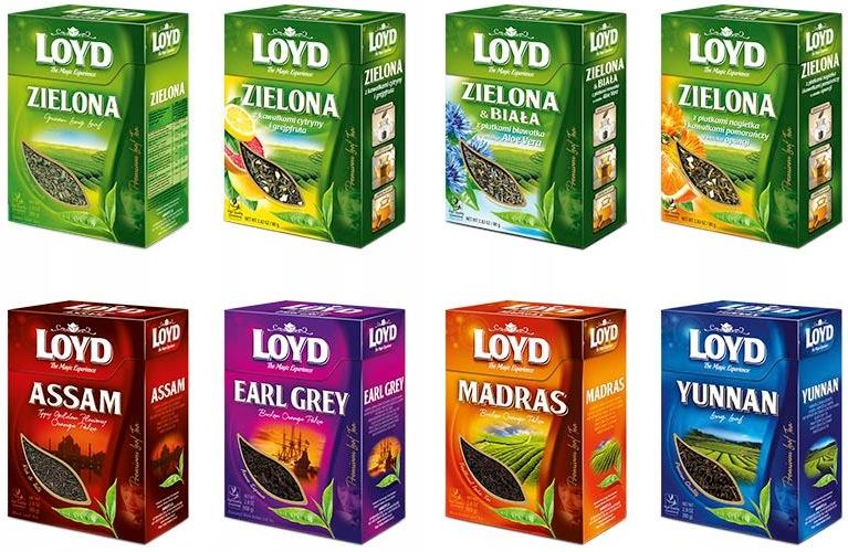 Herbata Loyd Zestaw Degustacyjny Herbaty Liściaste Czarna Zielona Ziołowa 8szt. - Ceny i opinie ...
